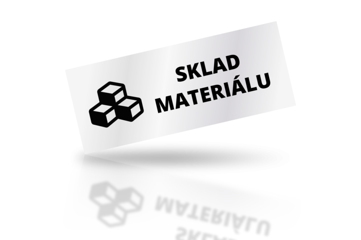 Sklad materiálu - obdelníkové označení